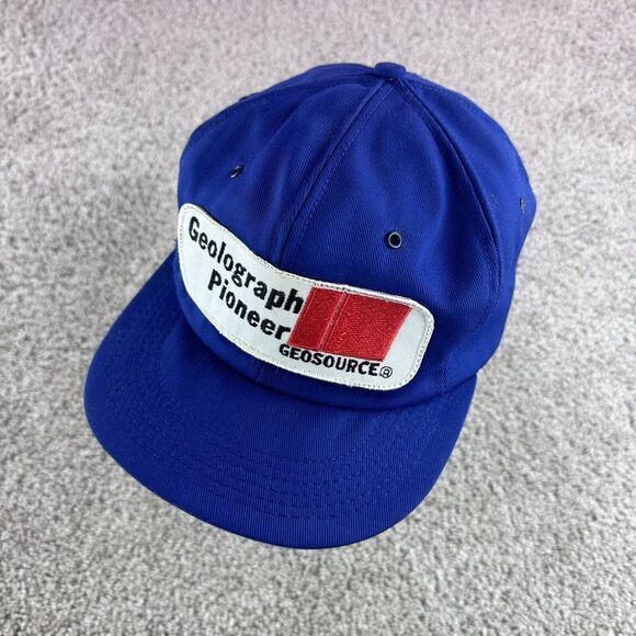 Accessories | Vtg Snapback Hat 9s Big Logo Latch Trucker Cap Pioneer ...